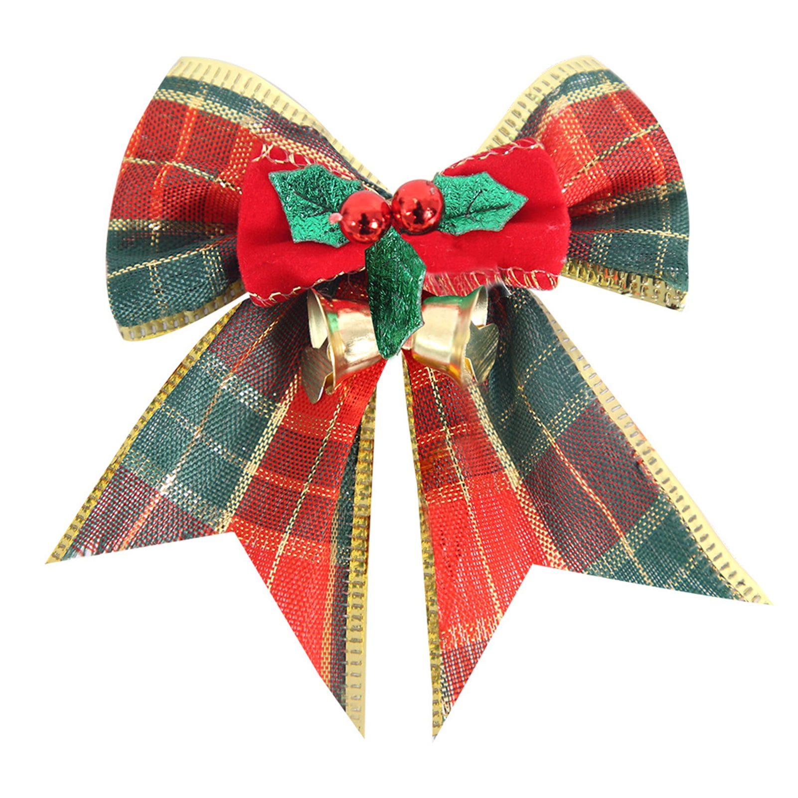 Waroomhouse High Quality Christmas Bow Christmas Bow Pendant with Bells ...