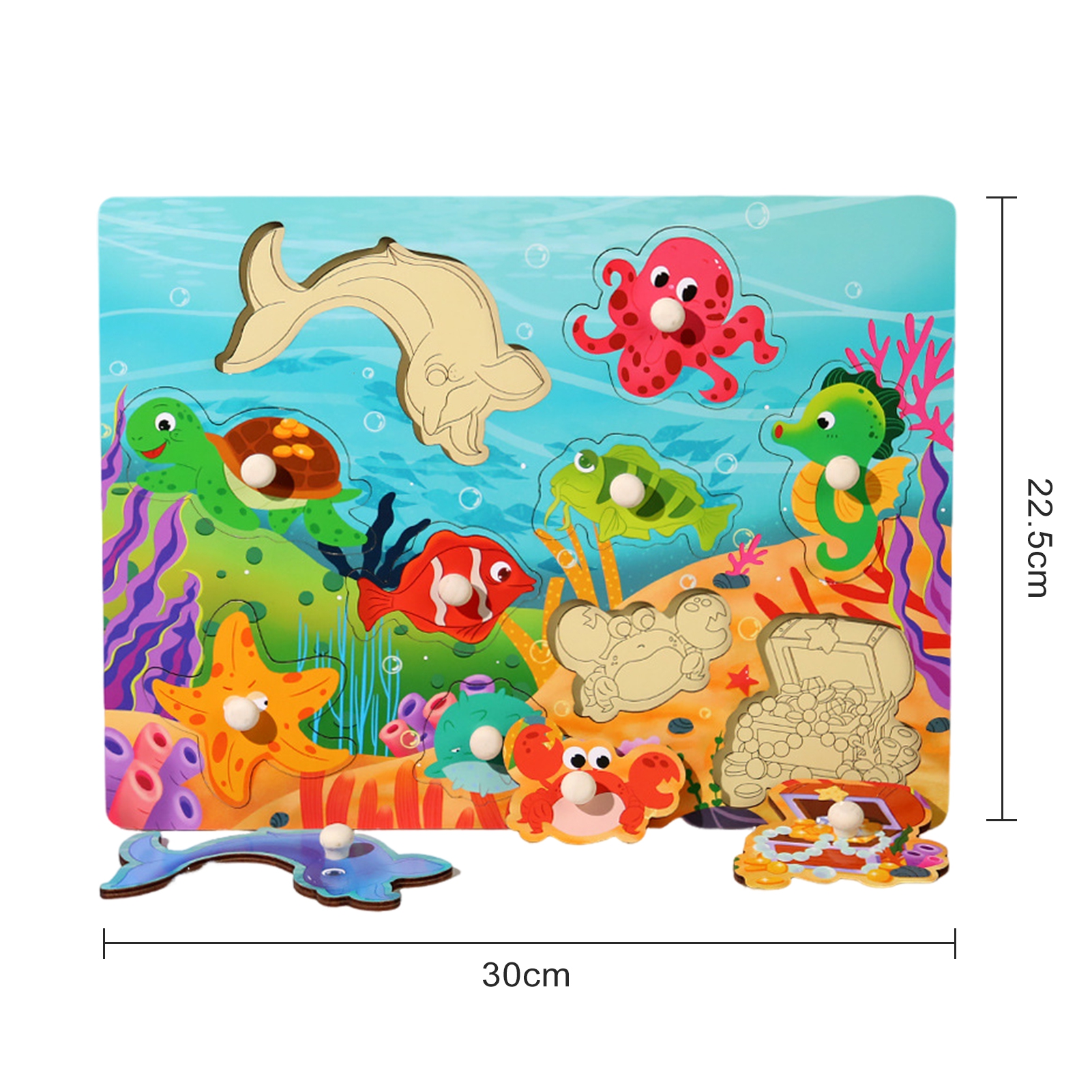 Waroomhouse Interactive Wooden Puzzle Wooden Toy Puzzle Interactive Fun ...