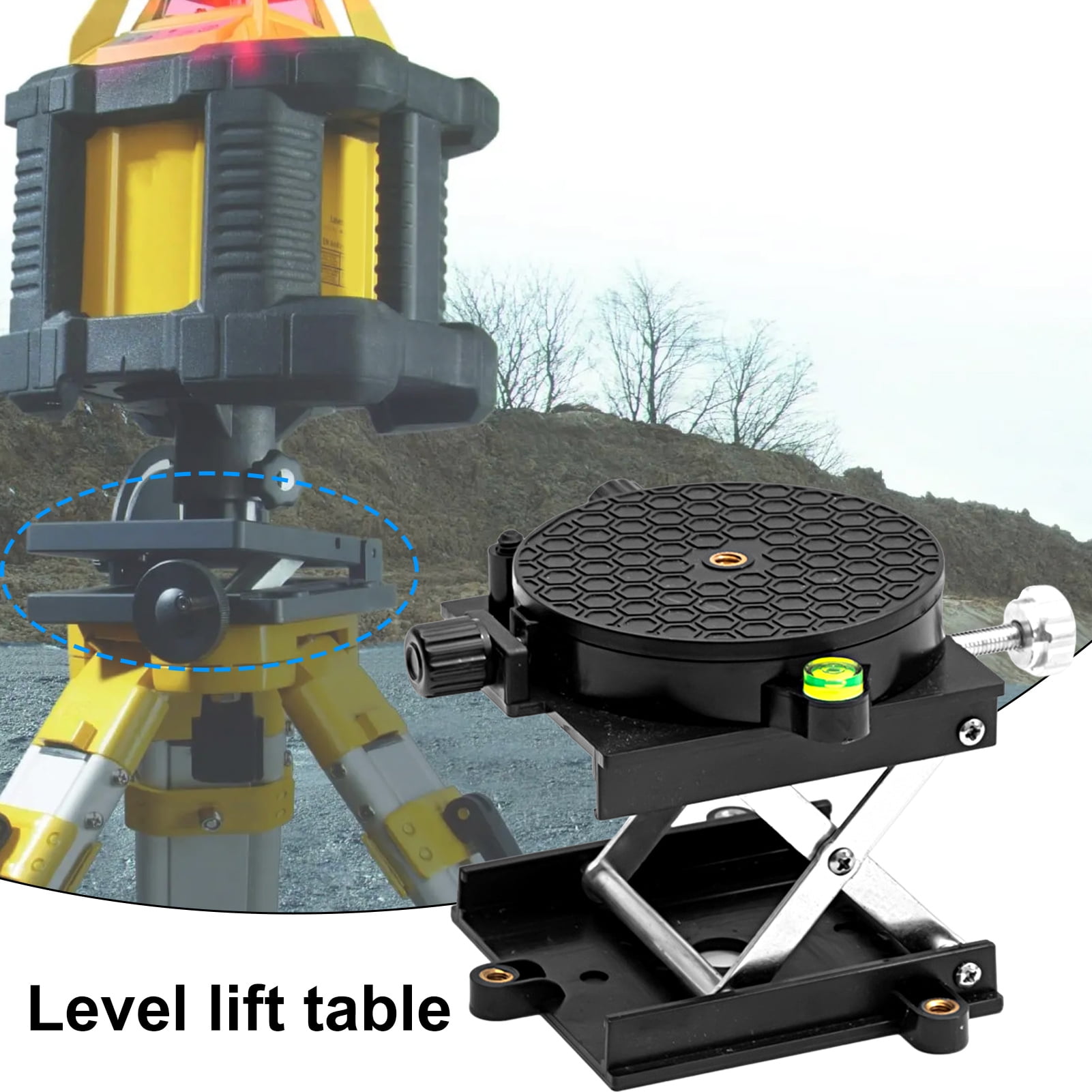 Waroomhouse Level Lift Platform Adjustable Knob 360 Degrees Rotation ...