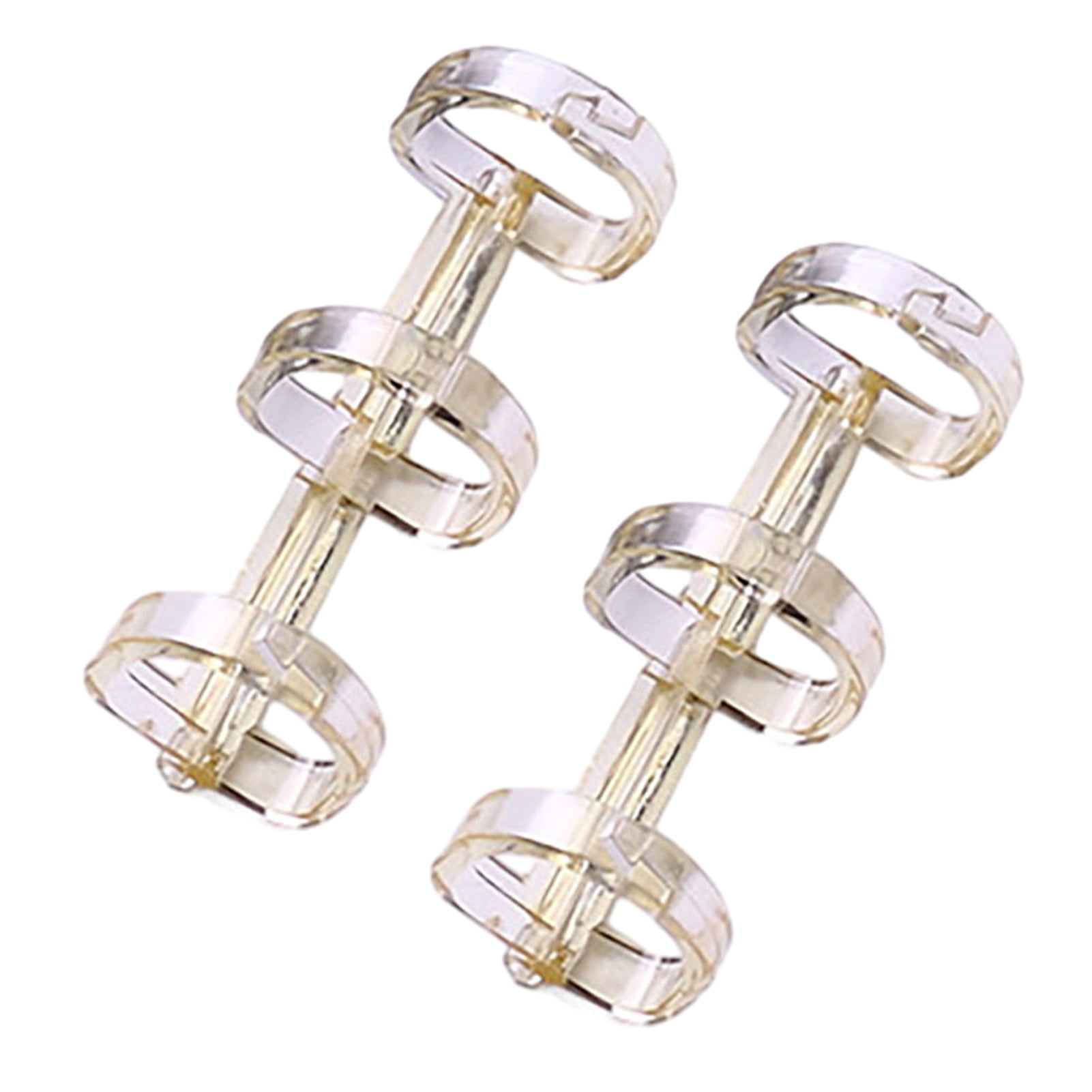 Waroomhouse Loose-leaf Ring Foldable Loose-leaf Ring 2pcs 3-hole Loose ...