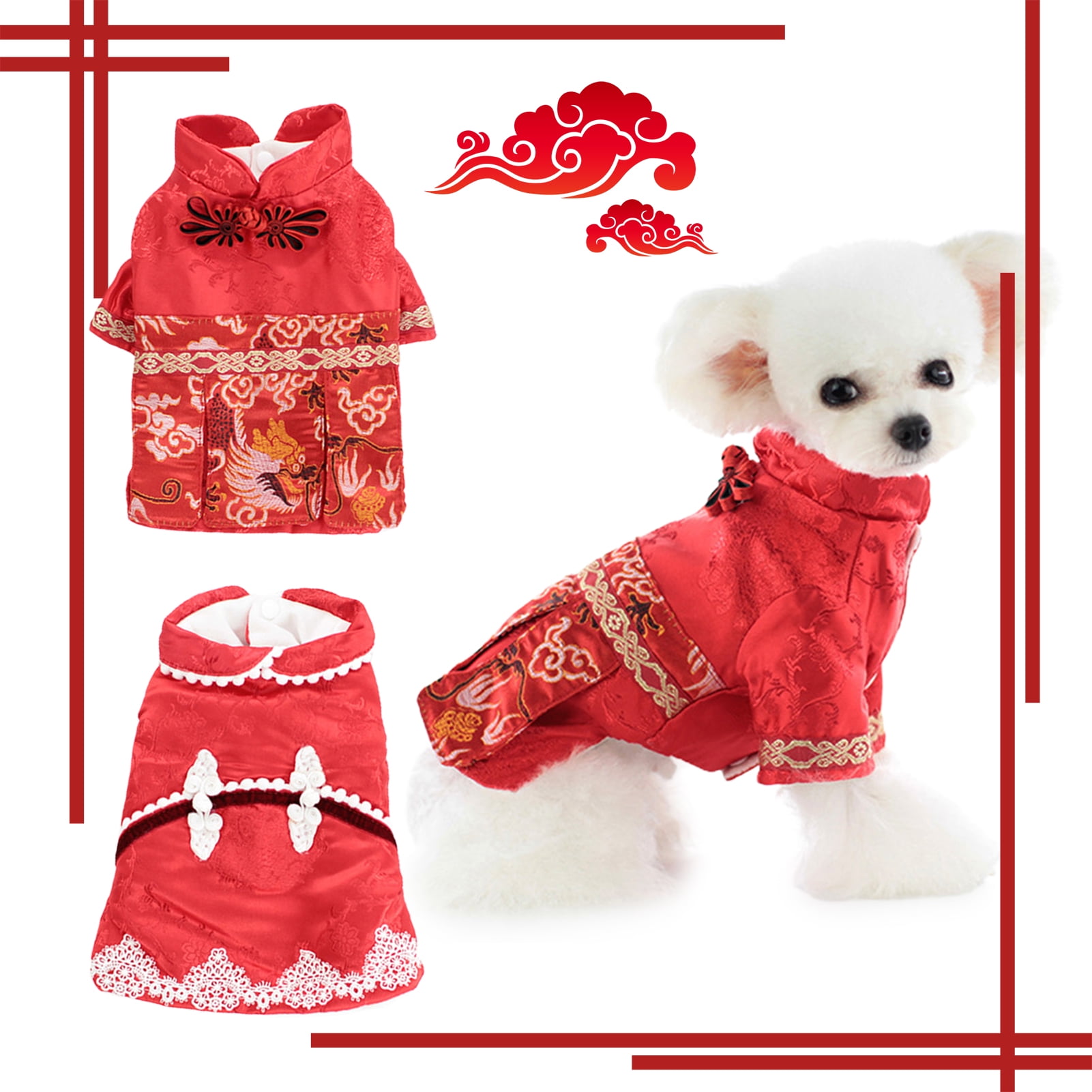 Waroomhouse Mandarin Collar Disc Buckle Foreleg Thickened Short Sleeve ...