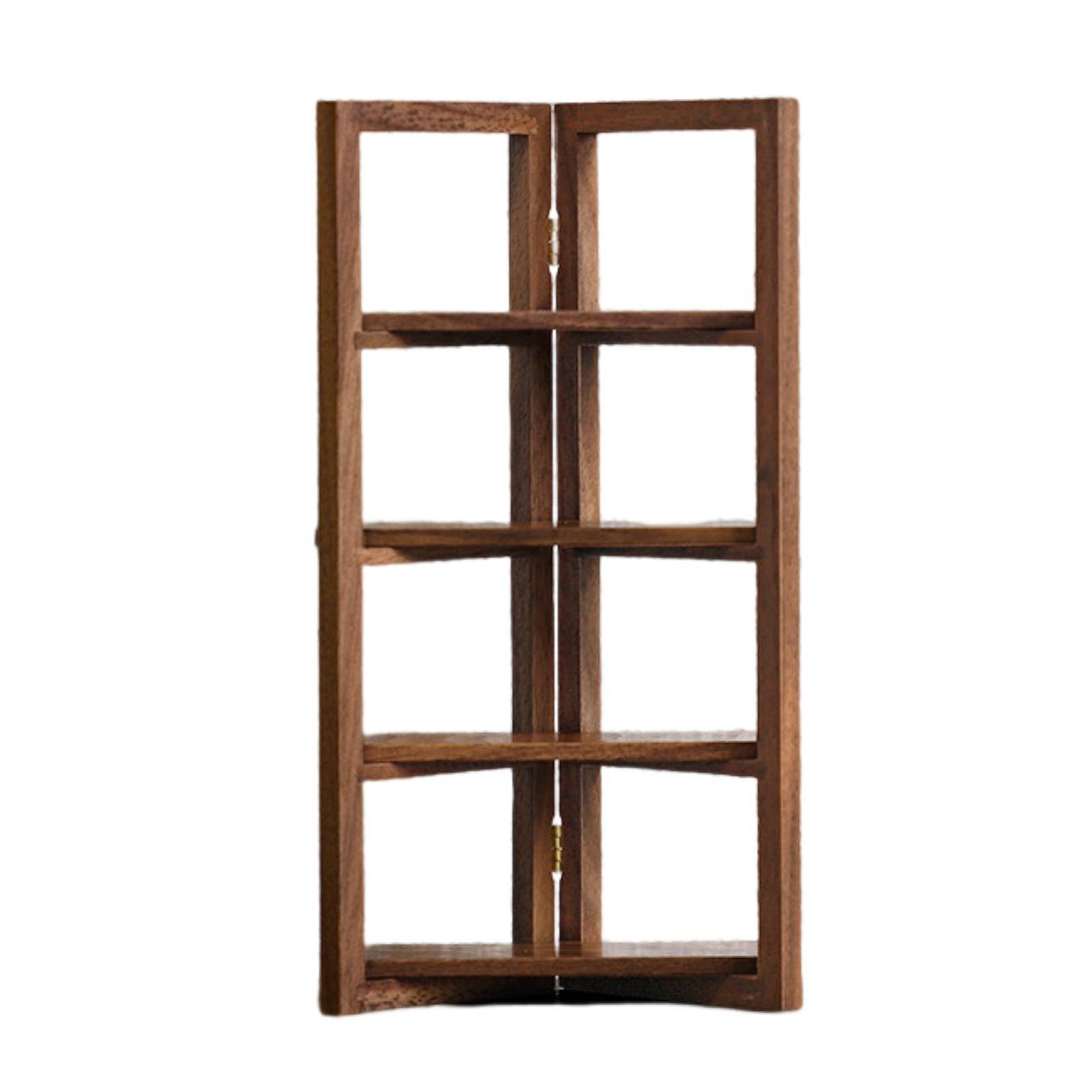 Waroomhouse Mini Storage Rack Dollhouse Shelf Miniature Wooden Storage ...