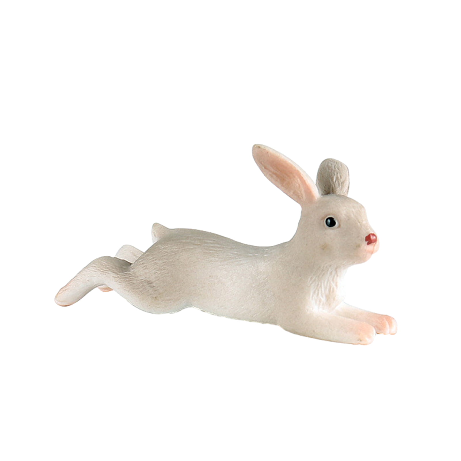 Waroomhouse Miniature Figurine Rabbit Model Easter Rabbit Figurine ...