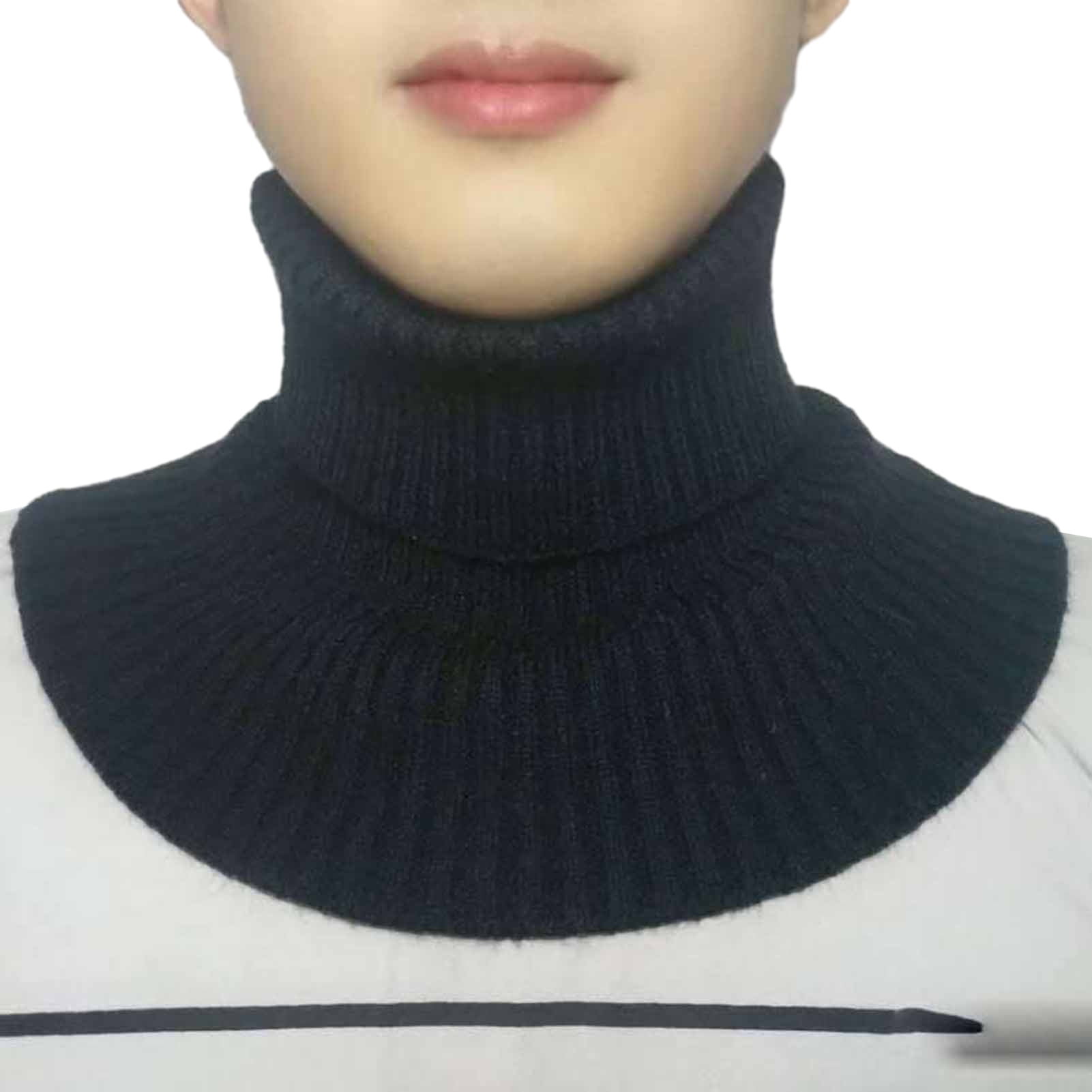 Waroomhouse Neck Protection Scarf Men's Knitted Scarf Cold-proof ...