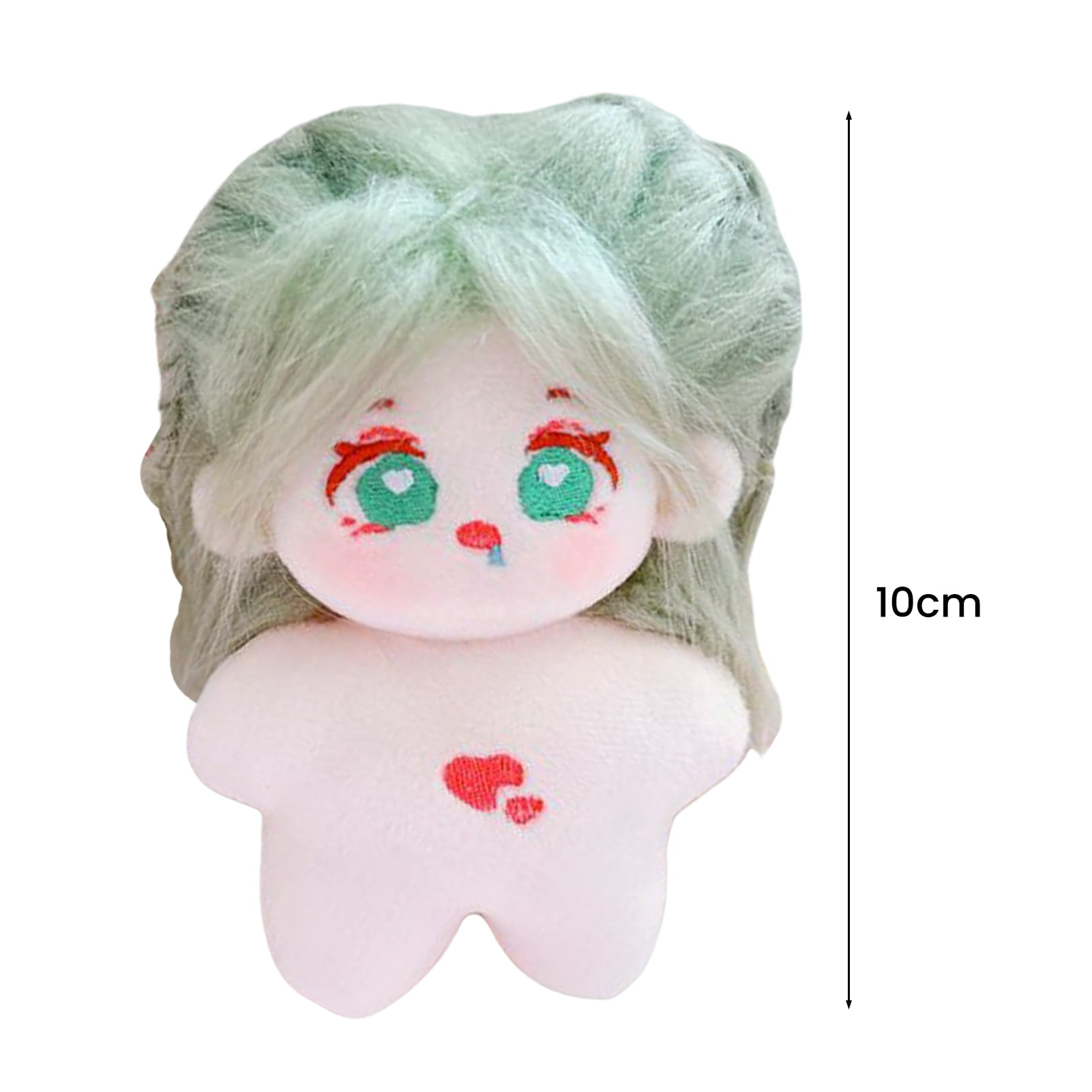 Waroomhouse Normal Plush 10cm Plush with Cute Embroidery Face Long Hair ...