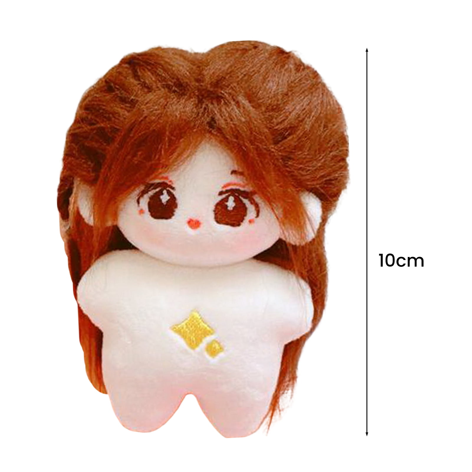 Waroomhouse Normal Plush 10cm Plush with Cute Embroidery Face Long Hair ...