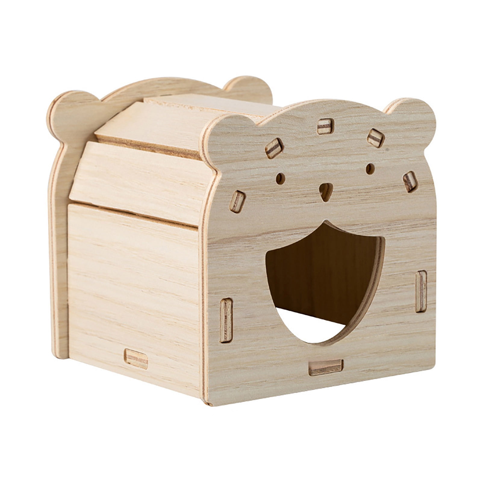 Waroomhouse Porous Breathable Hamster Toys Hamster Wooden House Swing ...