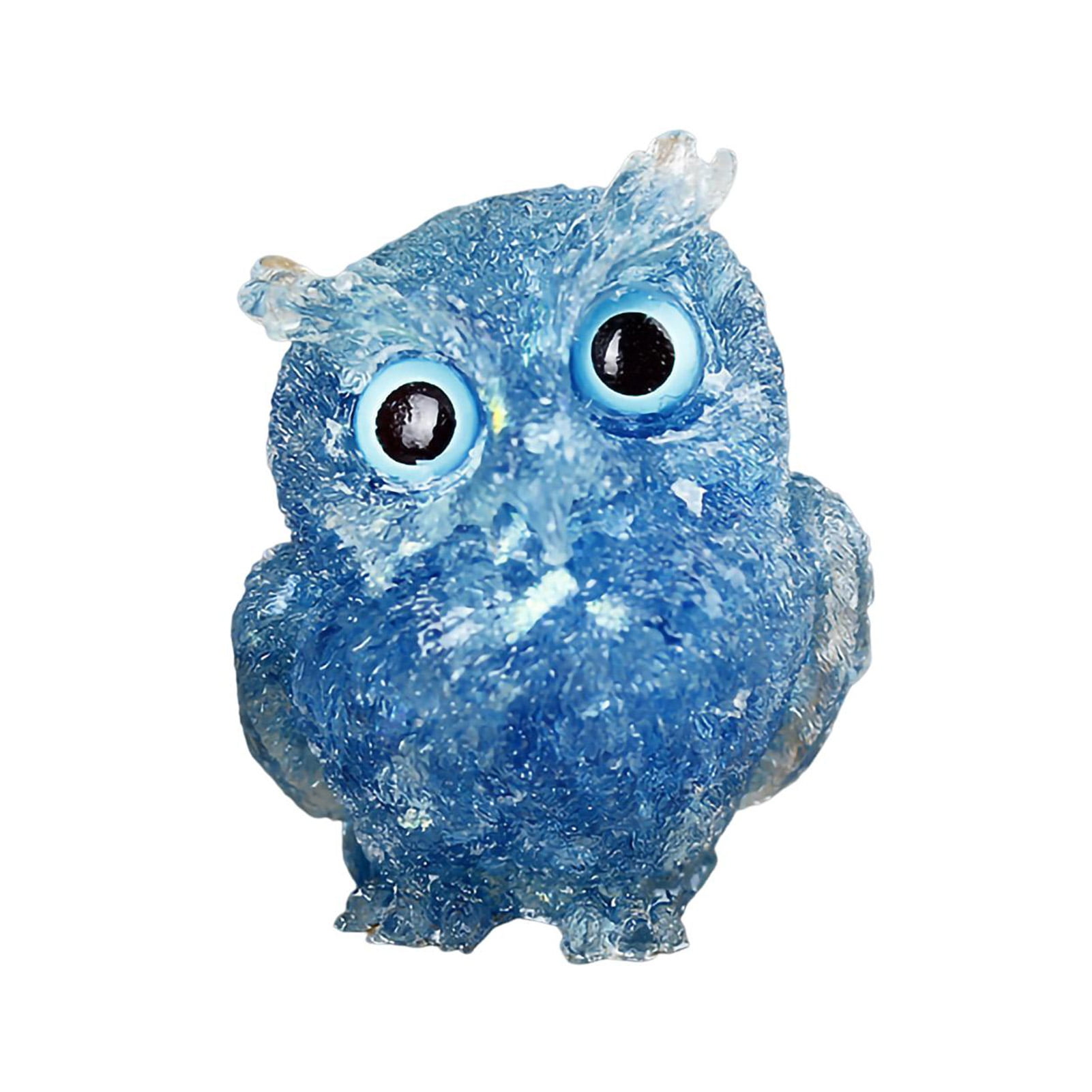 Waroomhouse Resin Owl Sculpture Faux Owl Ornament Natural Healing ...