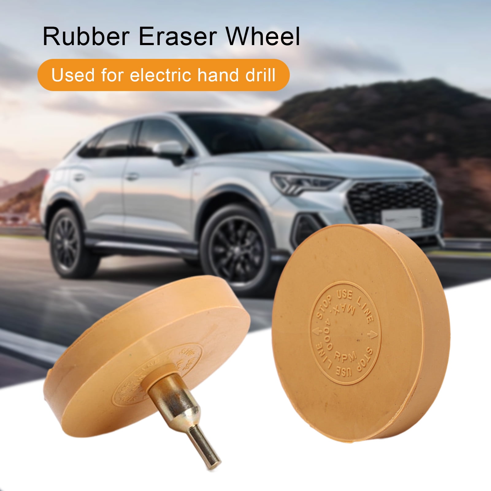 Waroomhouse Rubber Eraser Wheel with Drill Adapter - Labor-saving ...