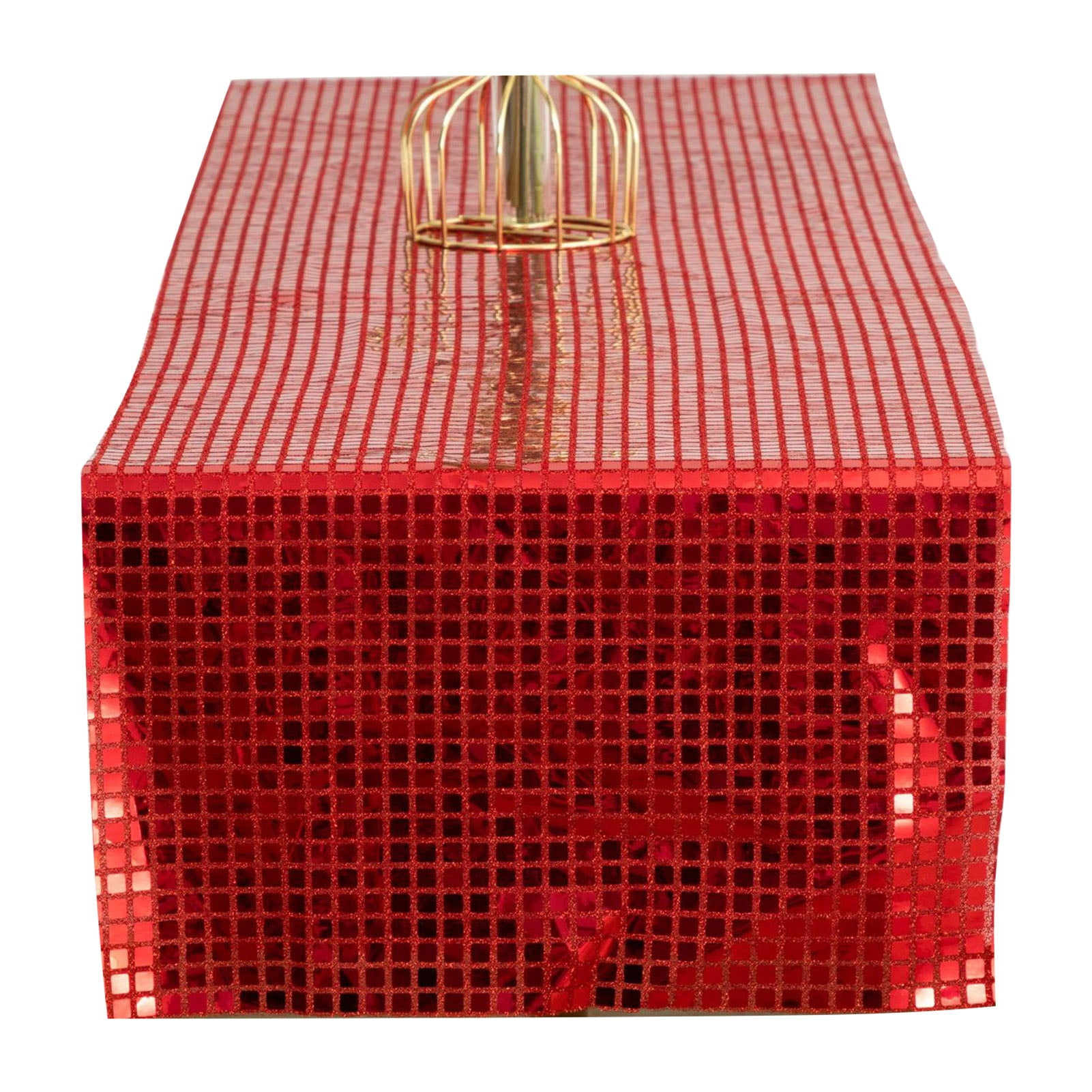 Waroomhouse Silver Table Runner Modern Chic Table Decor Glitter Disco ...