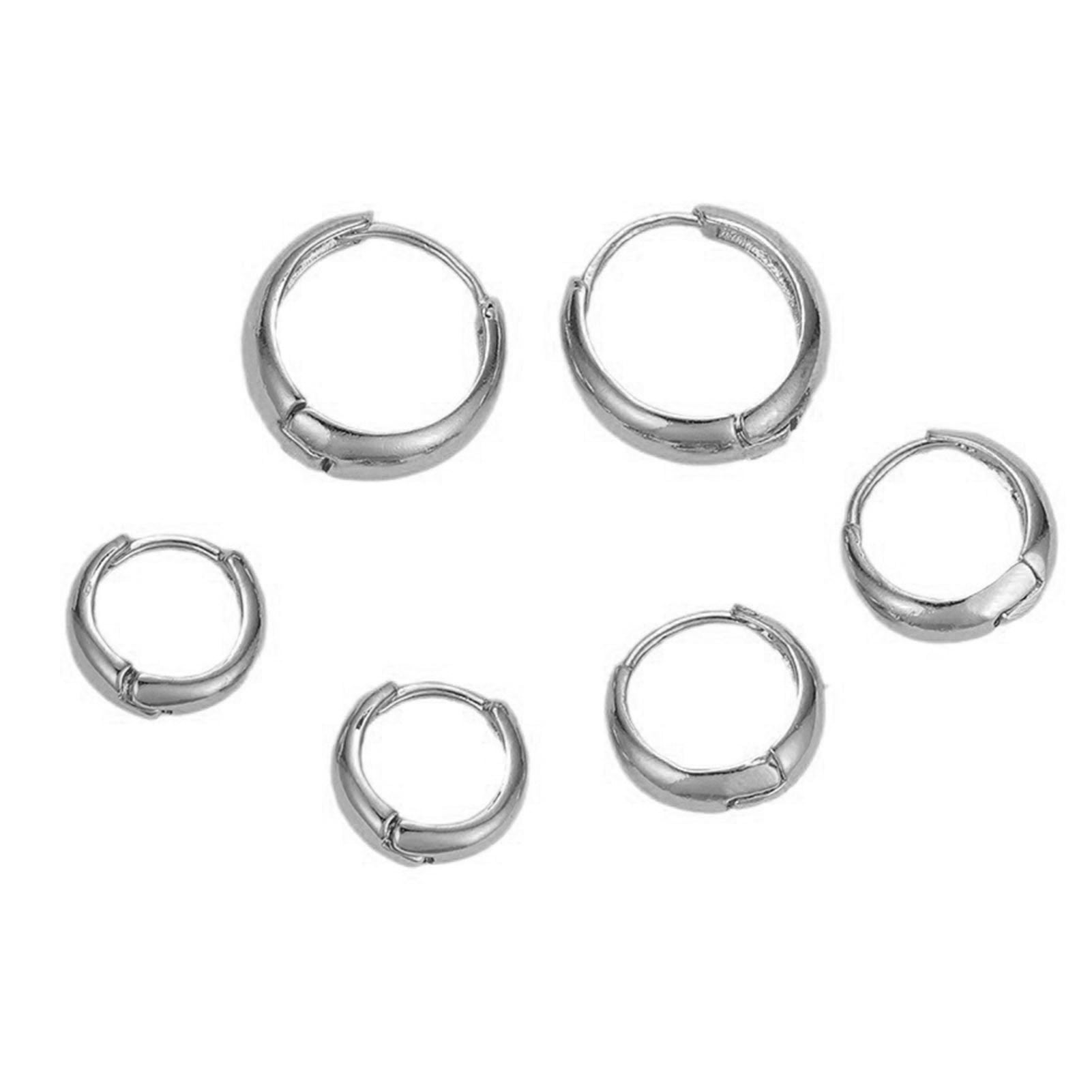 Waroomhouse Simple Sophisticated Earrings Minimalist Hoop Earrings Set ...