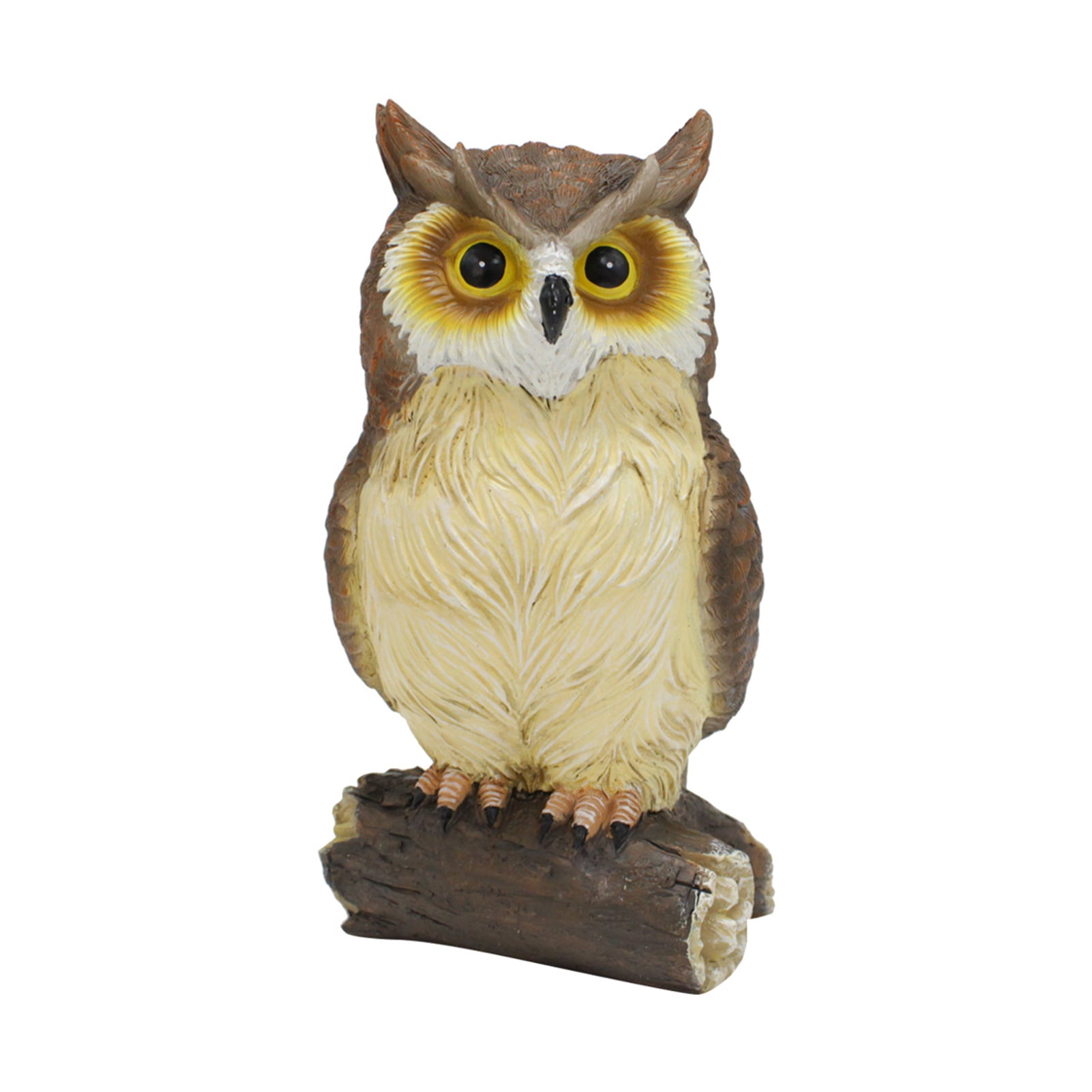 Waroomhouse Simulation Bird Owl Ornament Realistic Owl Statue Home ...