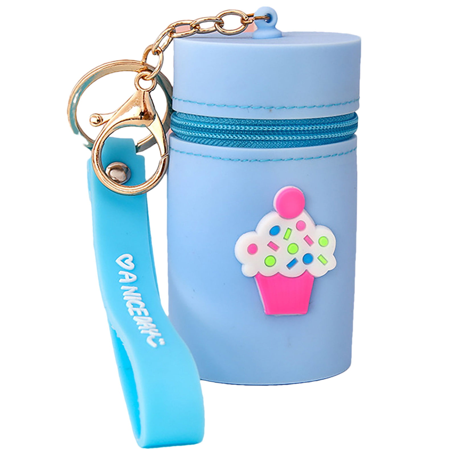 Waroomhouse Small Makeup Clutch Portable Cartoon Decor Storage Bag with ...