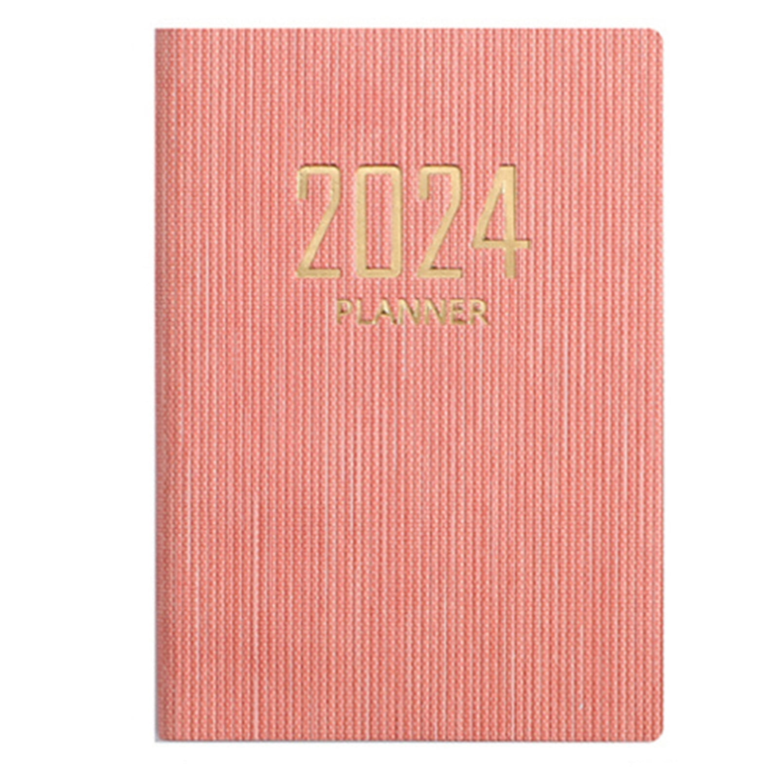 Waroomhouse Smooth Writing Planner A7 2024 English Planner with Faux ...