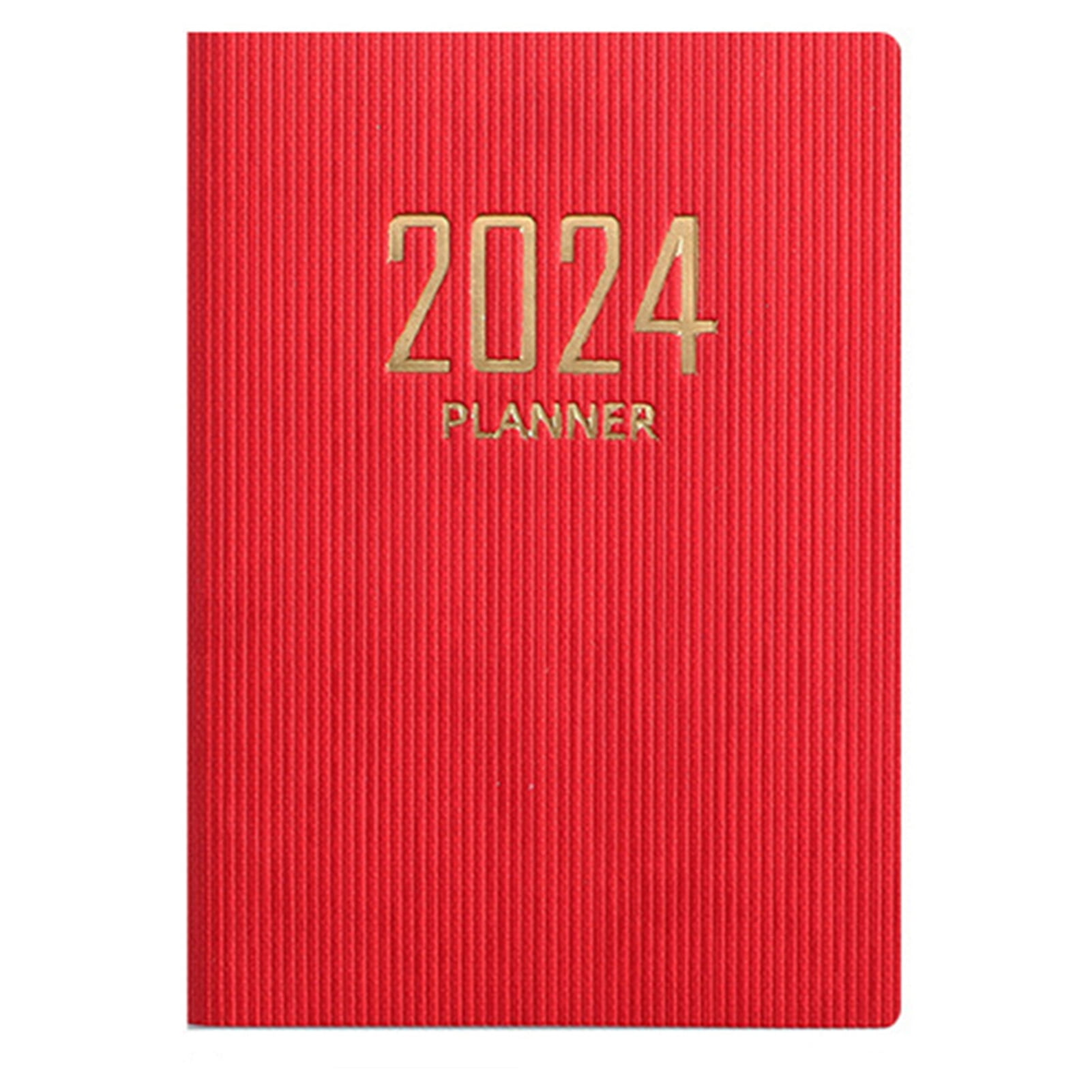 Waroomhouse Smooth Writing Planner A7 2024 English Planner with Faux ...