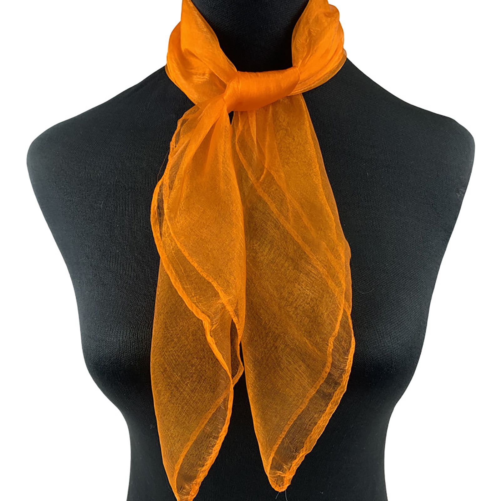 Waroomhouse Solid Color Kerchief Gauze Scarf 2 Pcs Women Kerchief ...