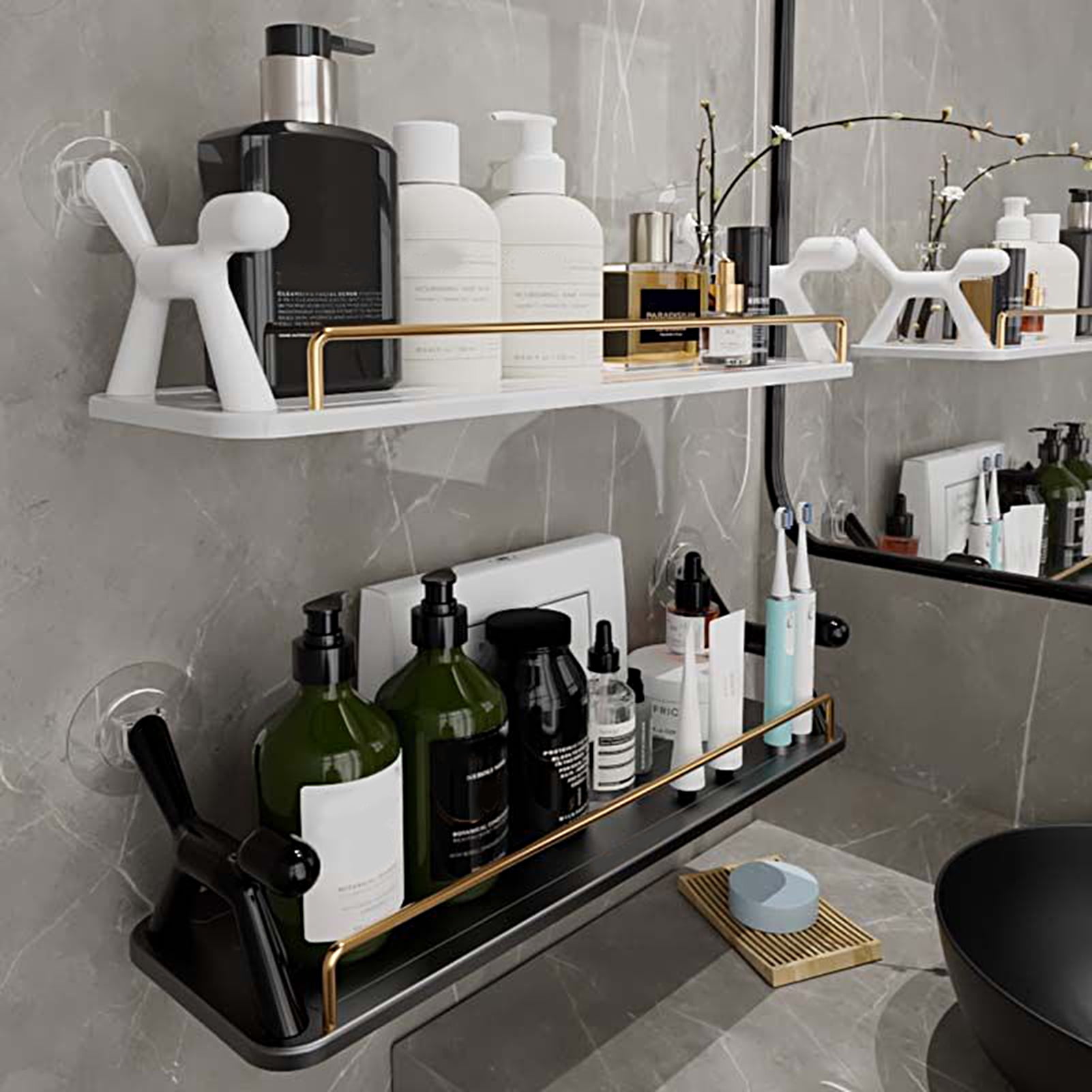 Waroomhouse Storage Rack Luxury Space-saving Punch-free Kitchen ...