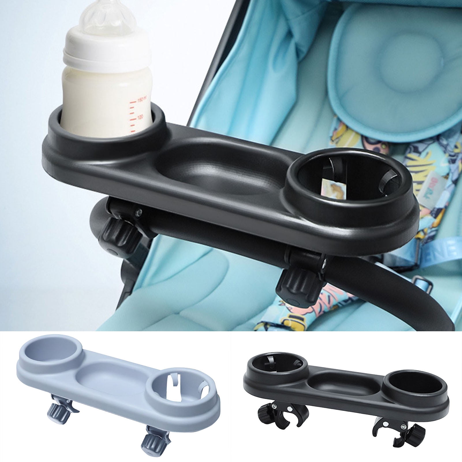 Waroomhouse Stroller Cup Holder Strong Load-bearing Rotatable Built-in ...