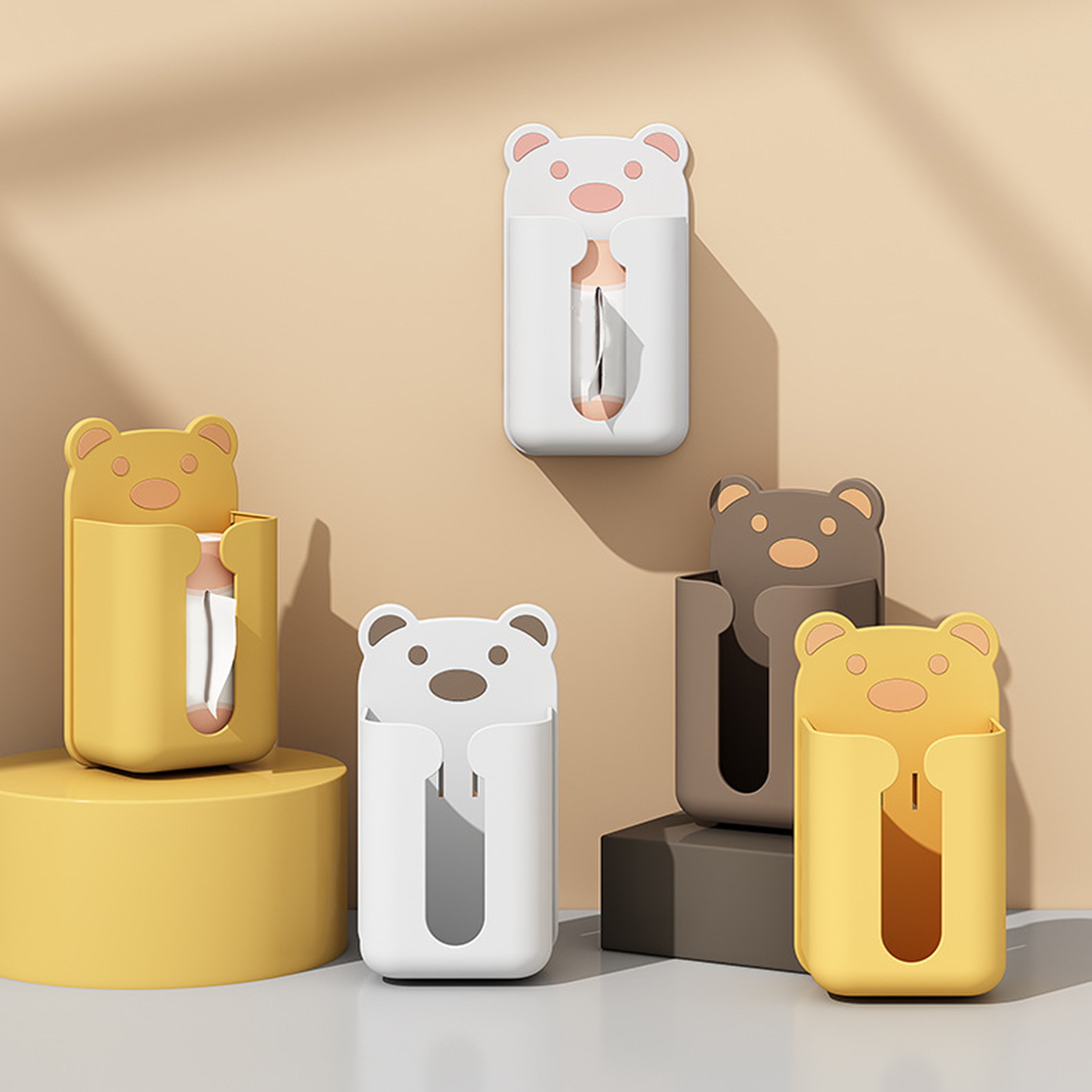 Waroomhouse Tissue Box High Capacity Easy Refill Space-saving Self ...