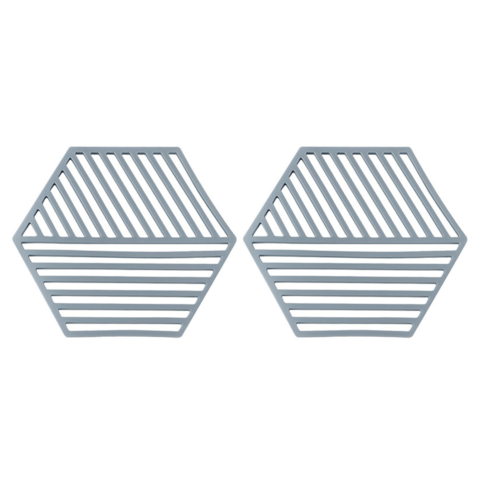 Waroomhouse Tpr Placemat Hexagonal 2pcs Tpr Home Placemat Irregular ...