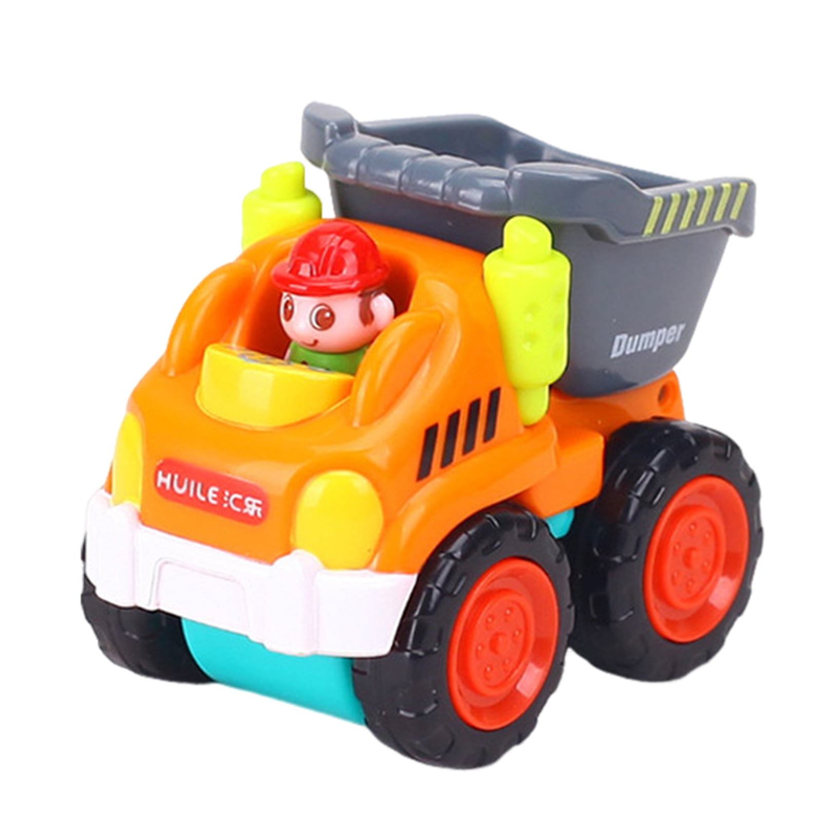 Waroomhouse Two-way Toy Car Mini Construction Vehicle Toy Drive Pull ...