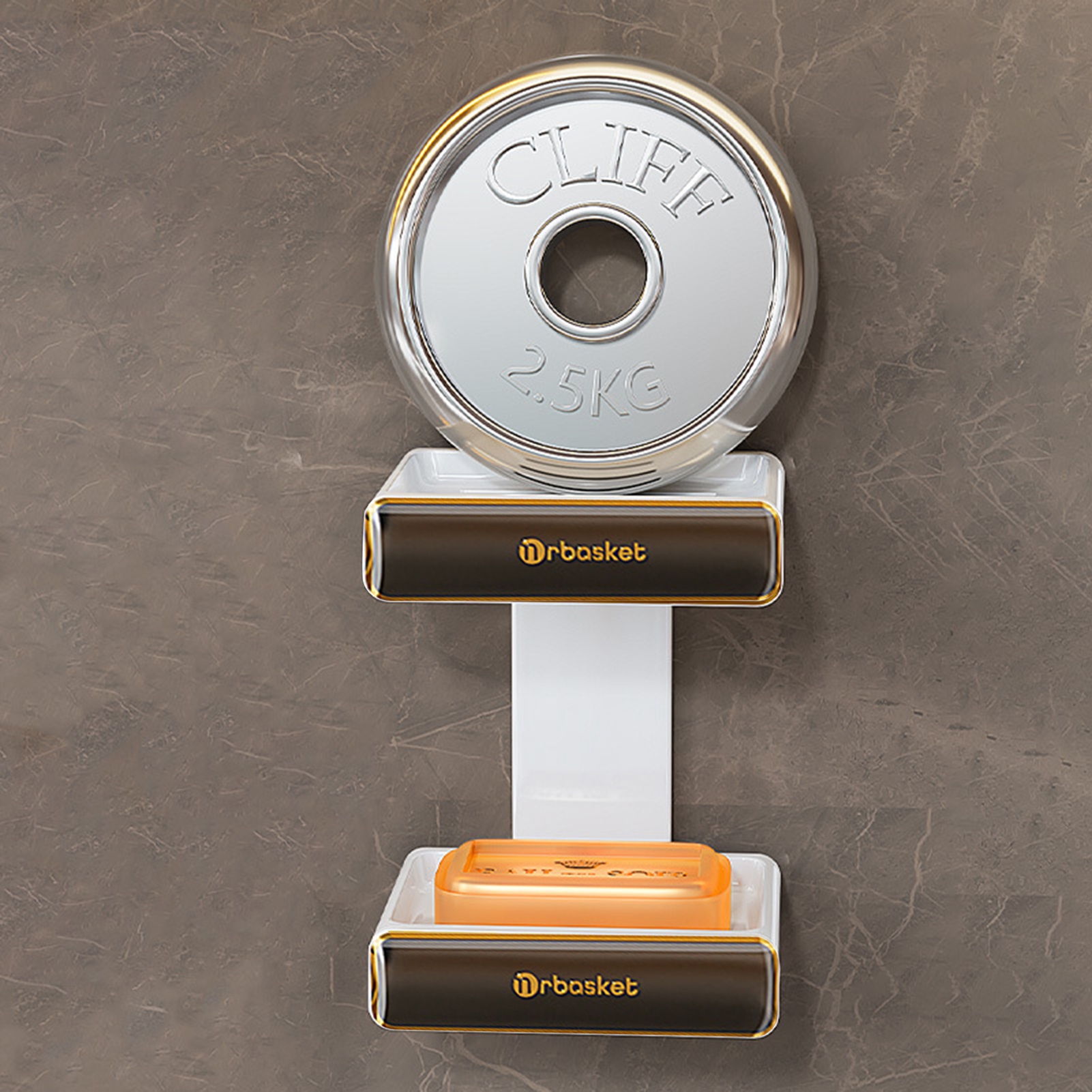 Waroomhouse Wall-mounted Soap Dish Soap Dish with Drainage Hole Wall ...