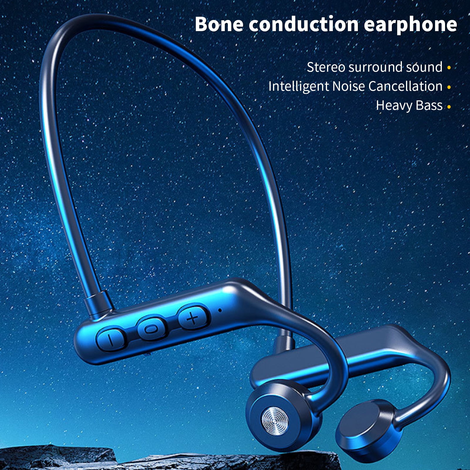 Waroomhouse Wireless Earphone Air Conduction Bluetooth-compatible 5.3 ...