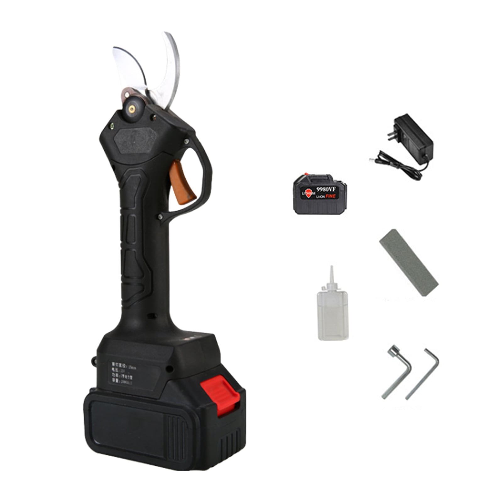Waroomhouse Wireless Electric Pruner 1 Set - Efficient Cutting Battery Powered Adjustable ...