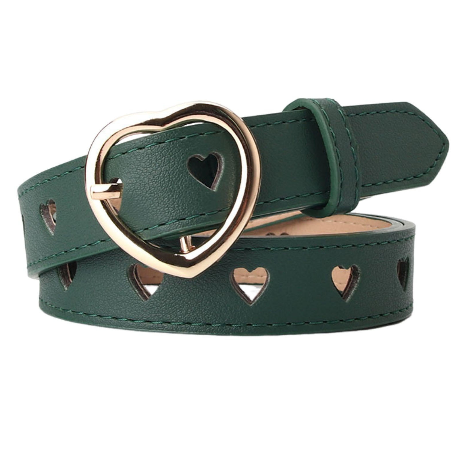 Waroomhouse Women Heart-shaped Belt Versatile Women Belt Women Heart ...