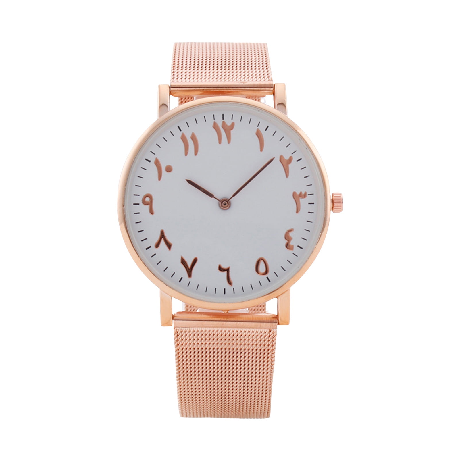 Waroomhouse Women Watch Round Dial Quartz Movement Alloy Arabic Number ...