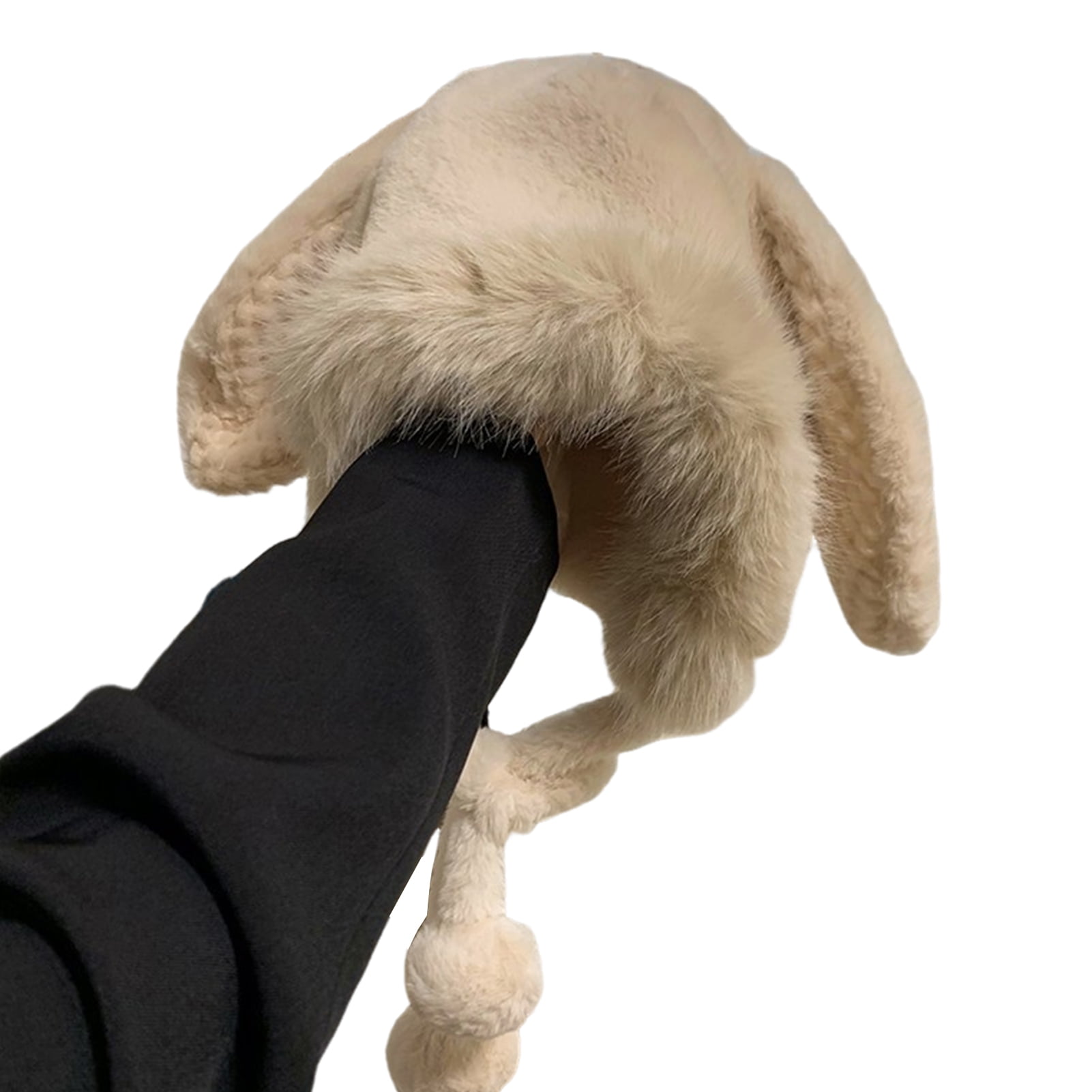 Waroomhouse Women Winter Hat Cute Rabbit Ear Flap Hat Cute Rabbit Bunny ...