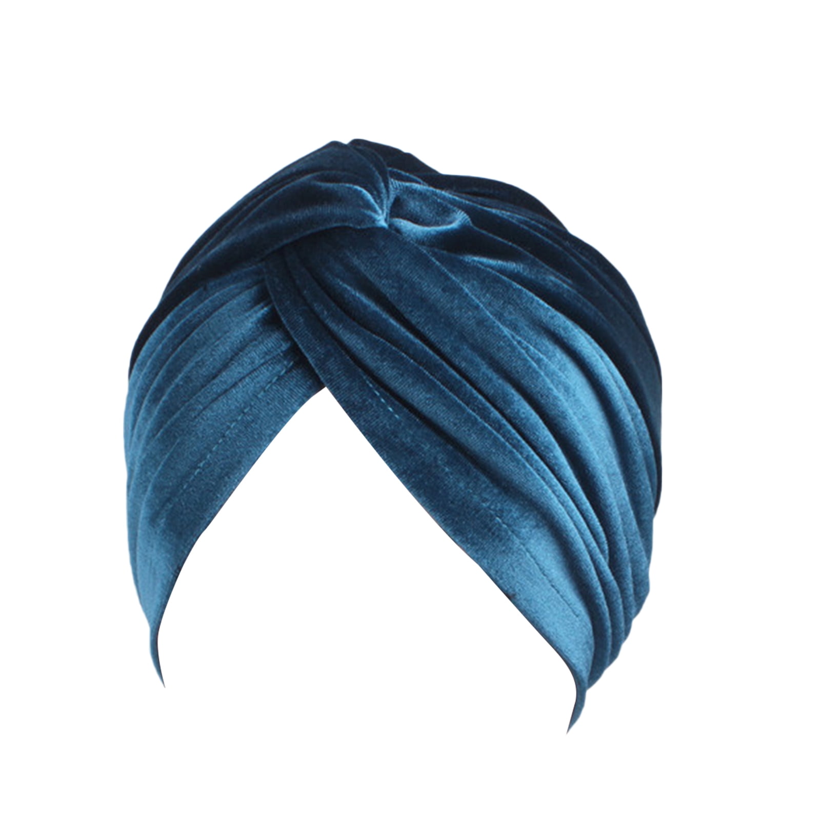 Waroomhouse Women's Velvet Turban Cap,Solid Color Lady Stretchy No Brim ...