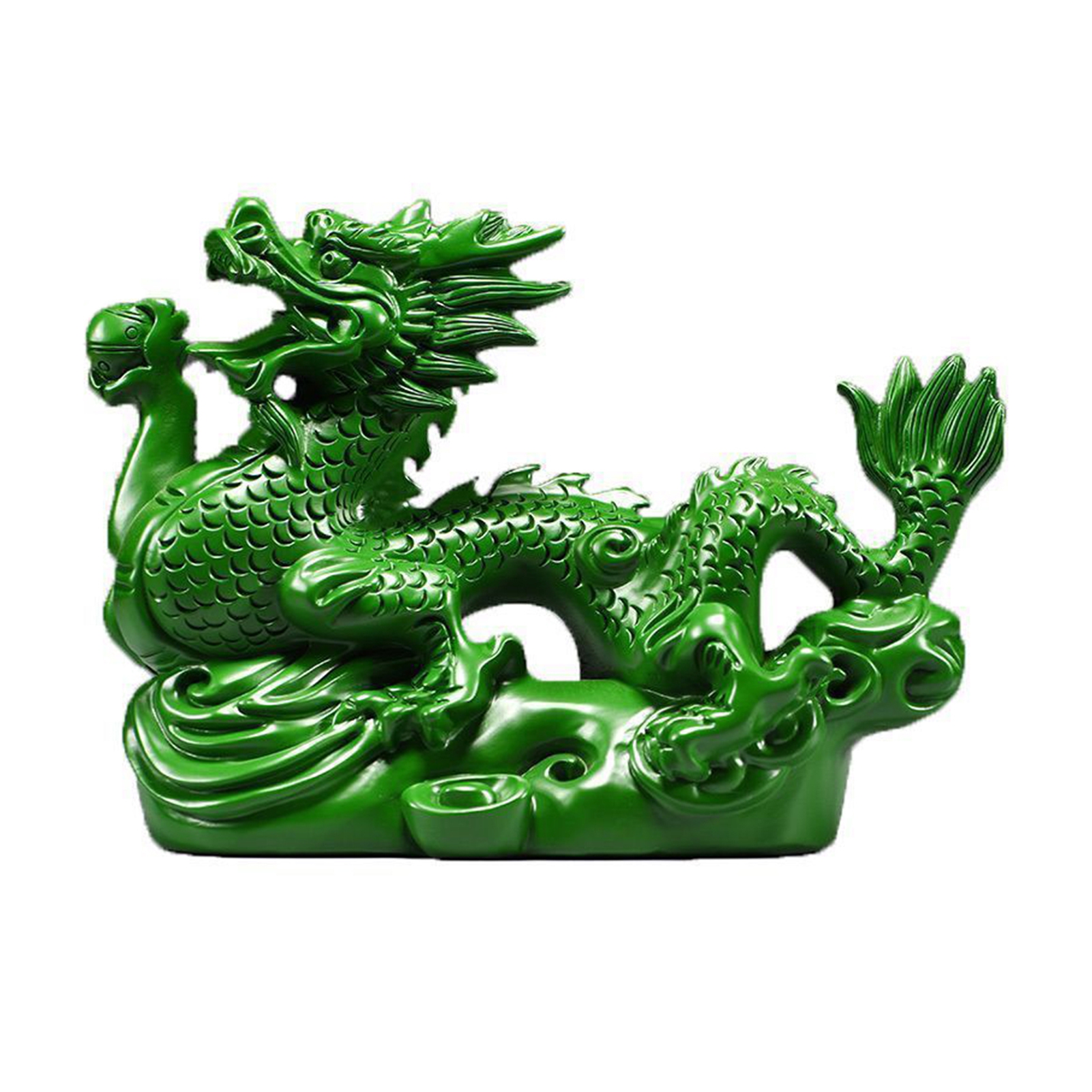 Waroomhouse Wood Dragon Figurine Chinese Dragon Ornament Wood Chinese ...
