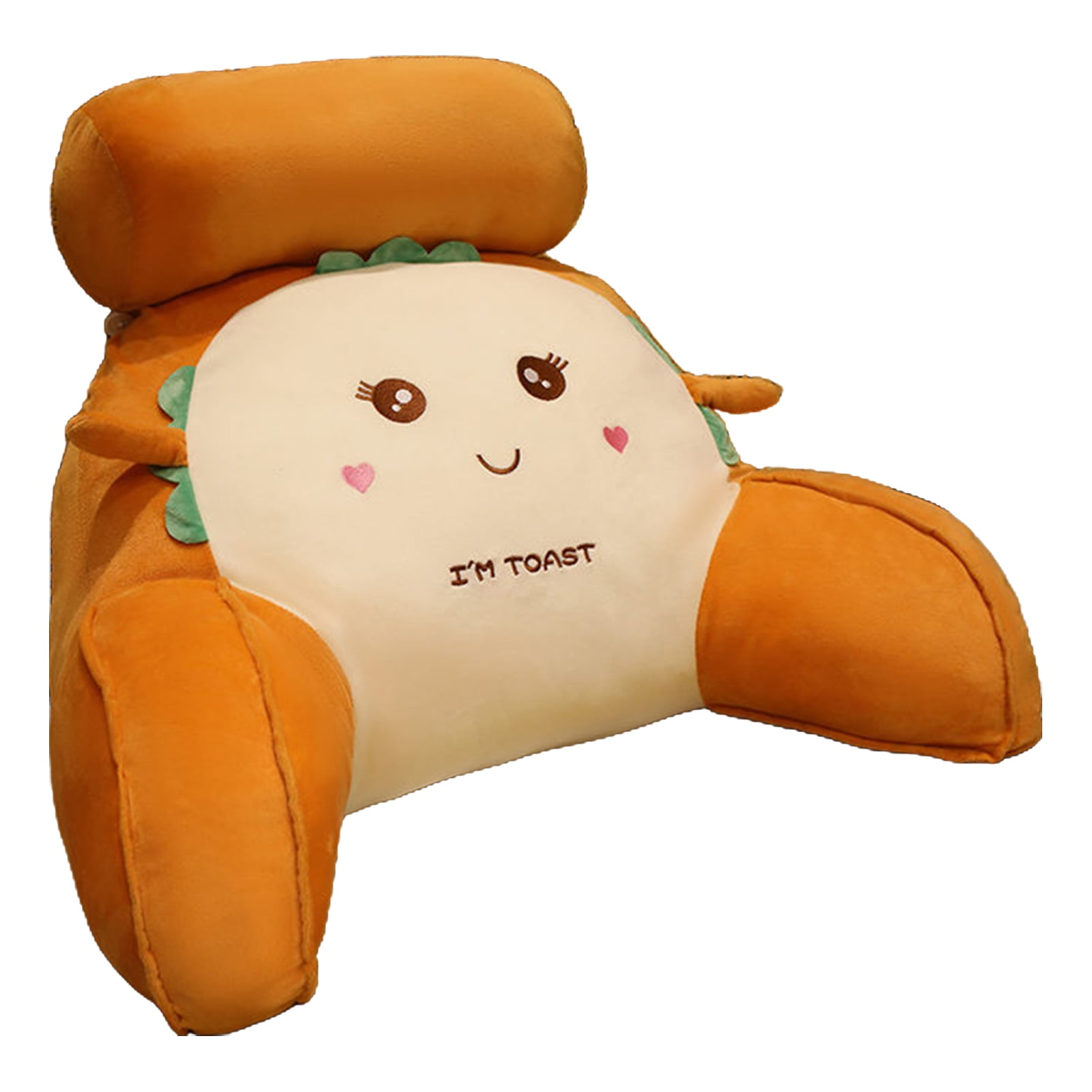 Waroomhouse Zipper Design Back Cushion Cartoon Shape Lumbar Support ...