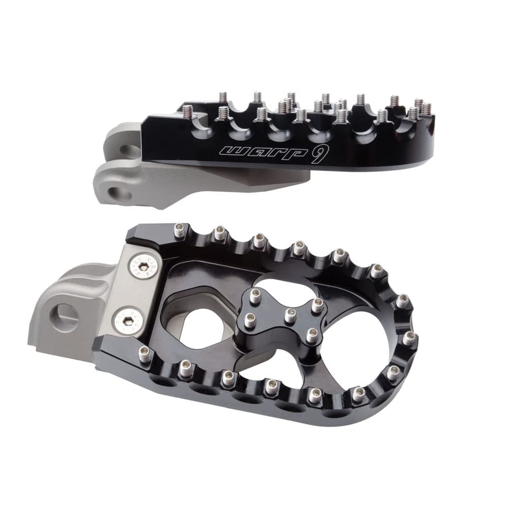 Warp 9 Adventure Foot Pegs Black - Walmart.com