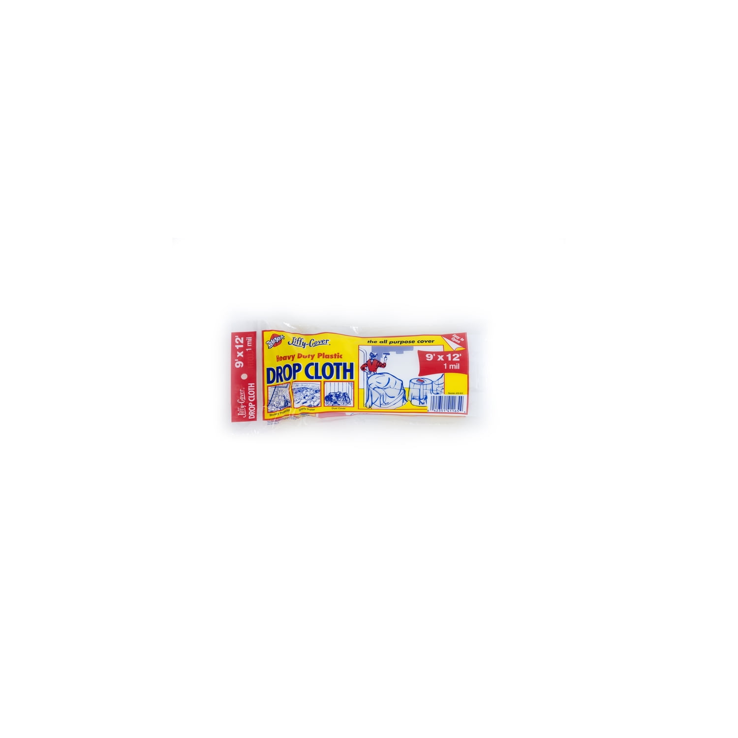Warp Brothers JCS 912 Jiffy Cover Heavy Duty Plastic Drop Cloth ...
