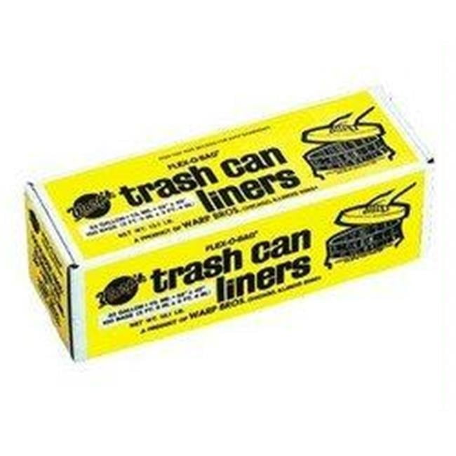 Warp Brothers Trash Bags 100 Count- Black 33 Gallon - FBP33-100 ...