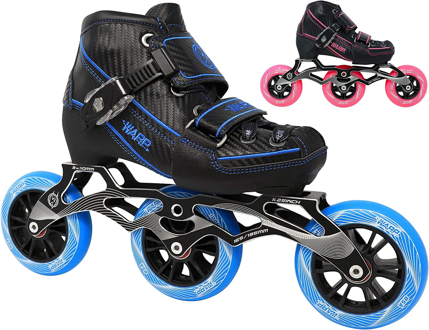 Warp Children's Inline Speed Skates - Adjustable Kids Rollerblades ...
