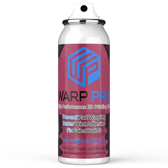 Warp Pro – 3D Printer Bed Adhesive Aerosol Glue Spray – Fix 3D Print ...