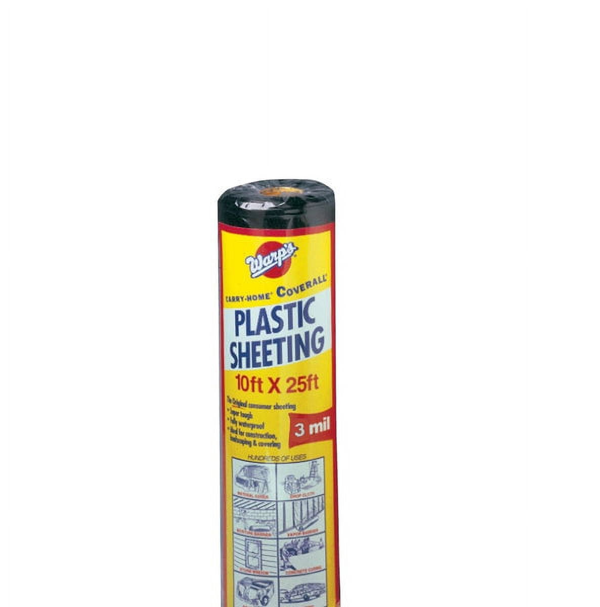 Warp'S Sp-3Ch10-B Polyethylene Sheeting, 10' X 25', Black - Walmart.com