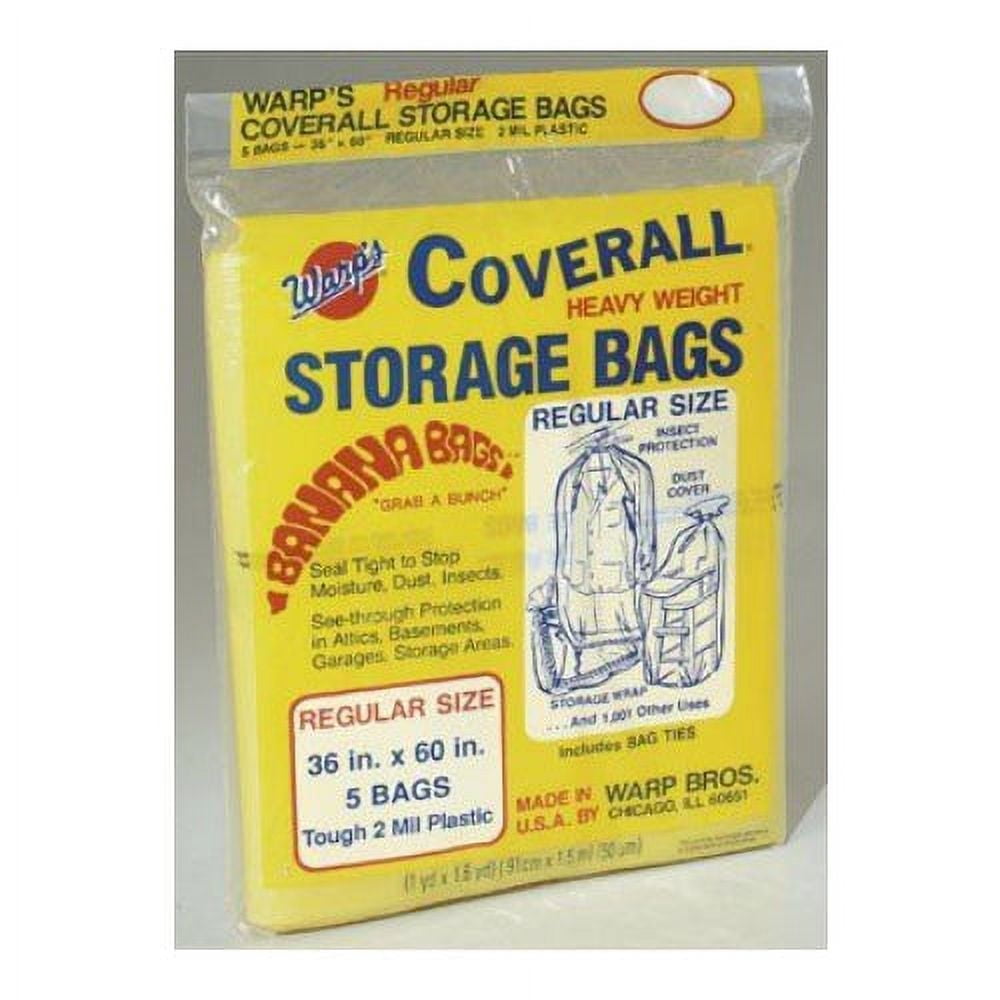 Warp's CB-36 Original Heavyweight Regular Storage Bags, 36" x 60", 5 ...