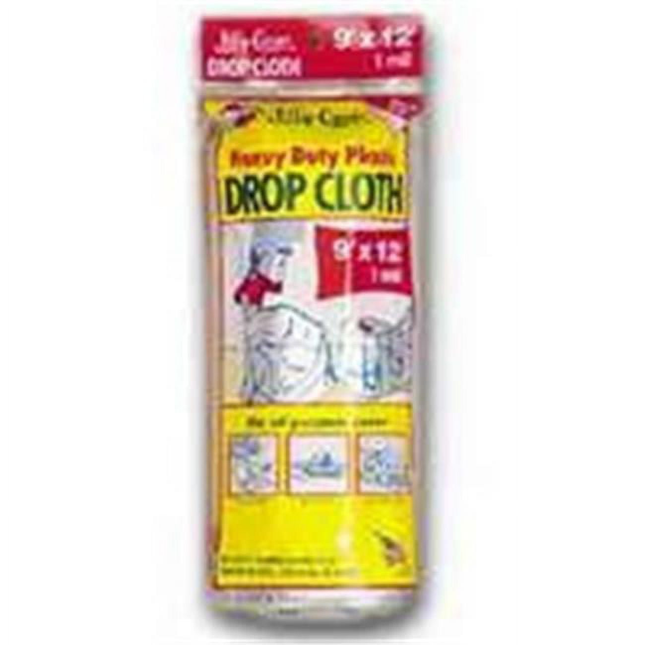 Warp's JC-9124 "Heavy-Duty" Drop Cloth 9'X12' 1 Mil - Plastic - Walmart.com
