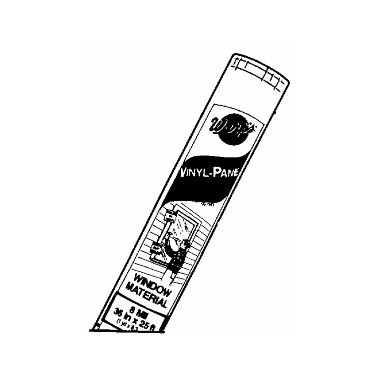 Warp Bros. Vinyl-Pane Clear Vinyl Sheeting - 8 Mil - 48 In. x 25 Ft ...