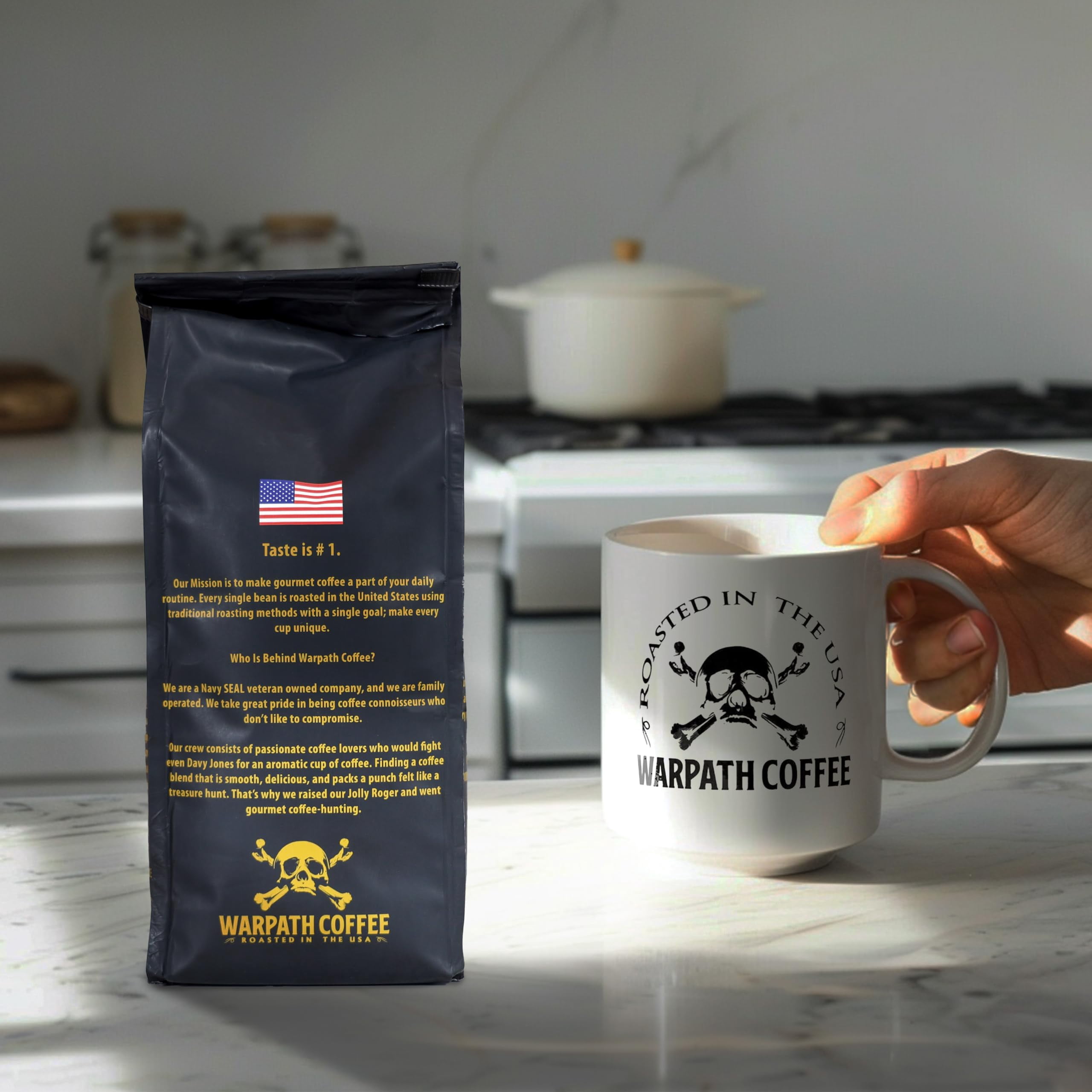 Condiment Server Warpath Dark Roast Coffee - Navy SEAL Created High ...