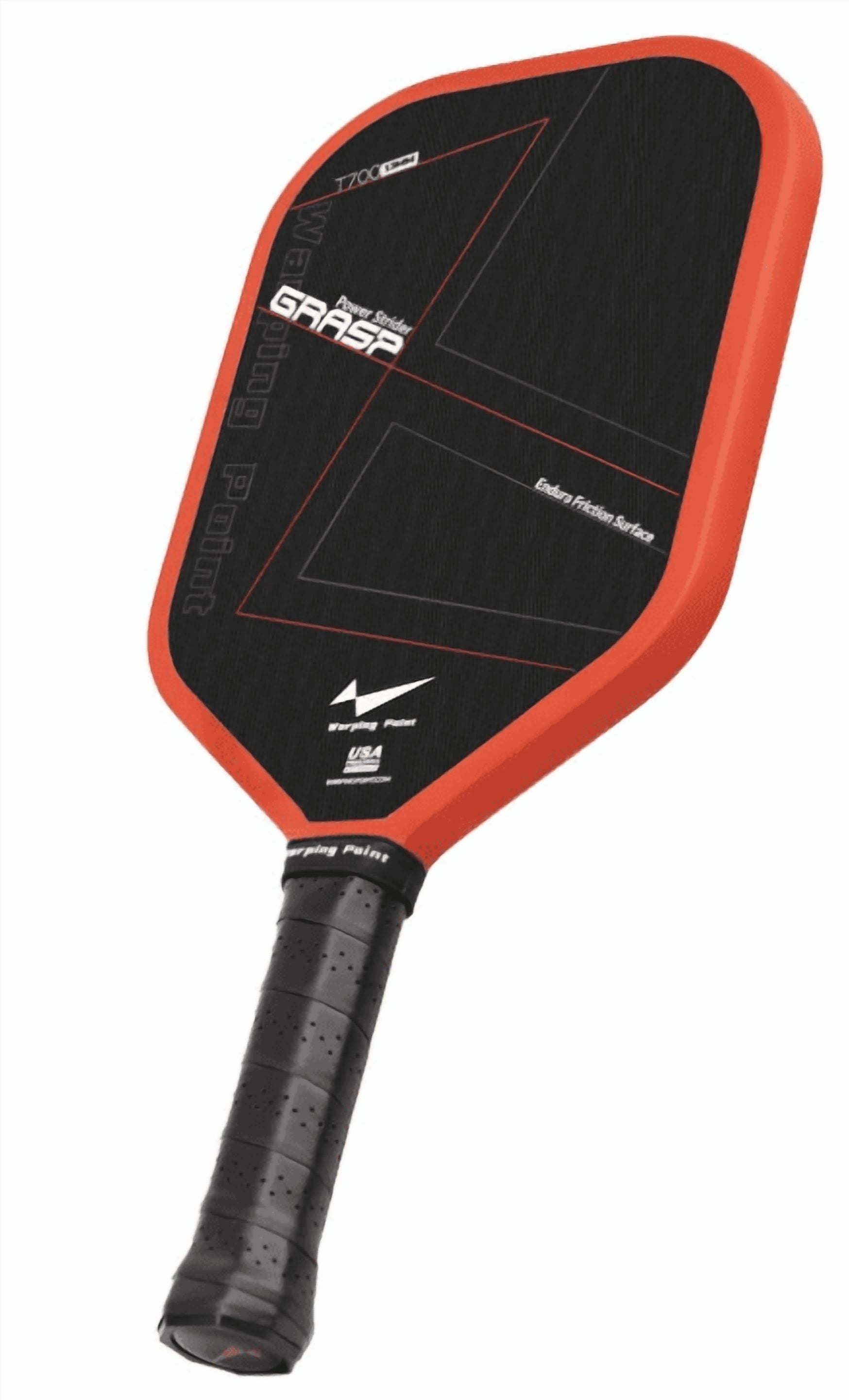 Warping Point Raw T700 Carbon Fiber Pickleball Paddle, USAPA Approved ...