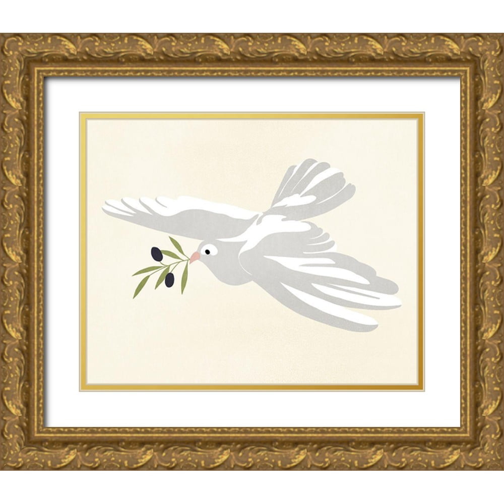 Warren, Annie 14x12 Gold Ornate Wood Framed with Double Matting Museum ...