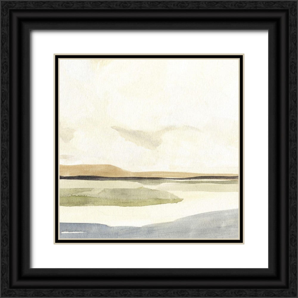Warren, Annie 15x15 Black Ornate Wood Framed with Double Matting Museum ...