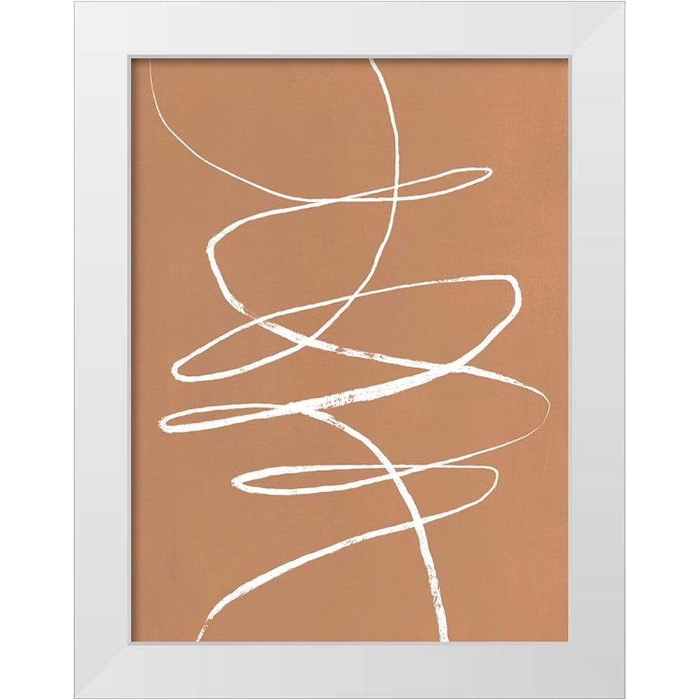 Warren, Annie 25x32 White Modern Wood Framed Museum Art Print Titled - Terracotta Drift II ...