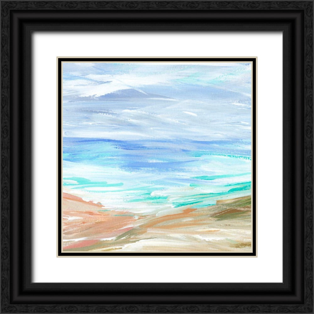 Warren, Annie 26x26 Black Ornate Wood Framed with Double Matting Museum ...