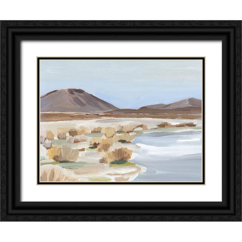 Warren, Annie 32x25 Black Ornate Wood Framed with Double Matting Museum ...